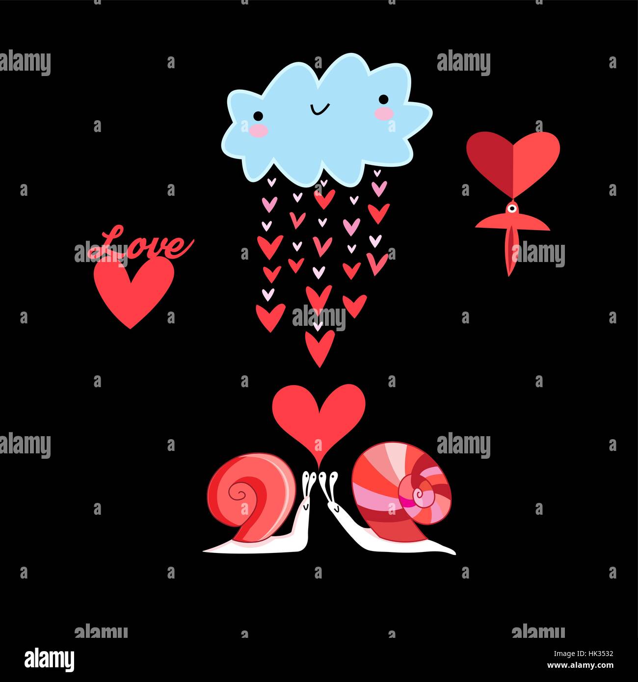 Bright snail Stock Vector Images - Alamy