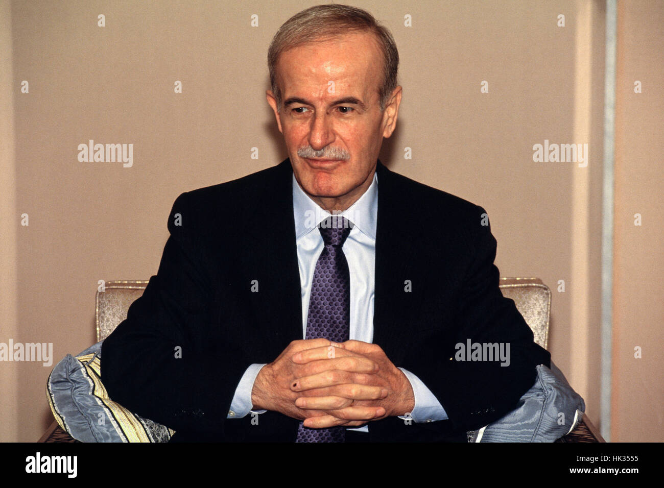 Damascus 1990s - Hafez Al Assad at the Presidential palace in Damascus ...