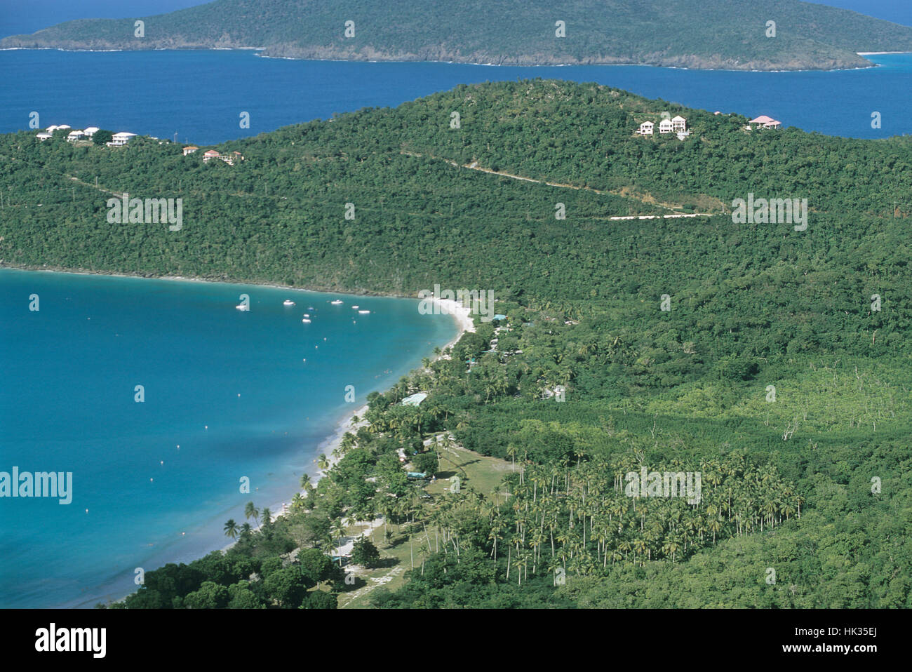 View of Megan's Bay, St. Thomas, U.S. Virgin Islands, Caribbean Stock ...