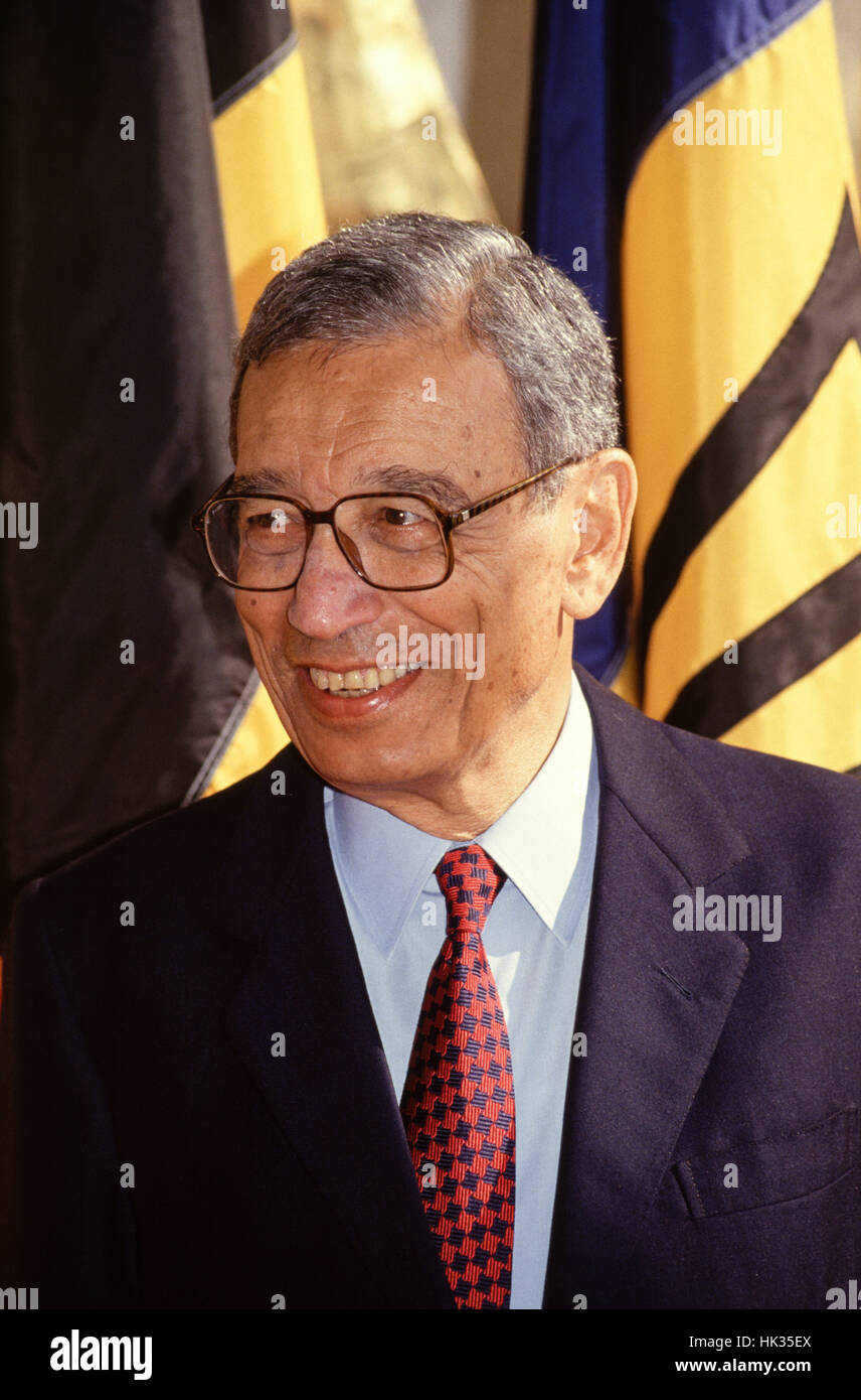 Secretary general of the united nations boutros boutros ghali hi-res ...