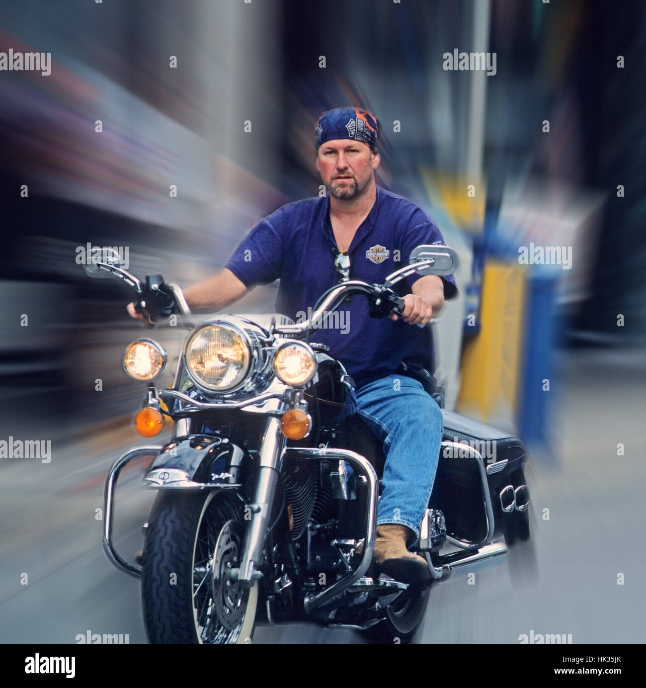 Biker in Key West, Florida, USA Stock Photo - Alamy
