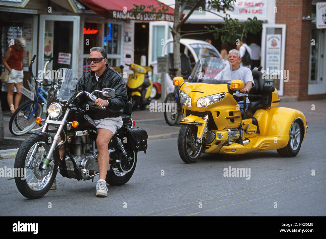 Bikers in Key West, Florida, USA Stock Photo - Alamy