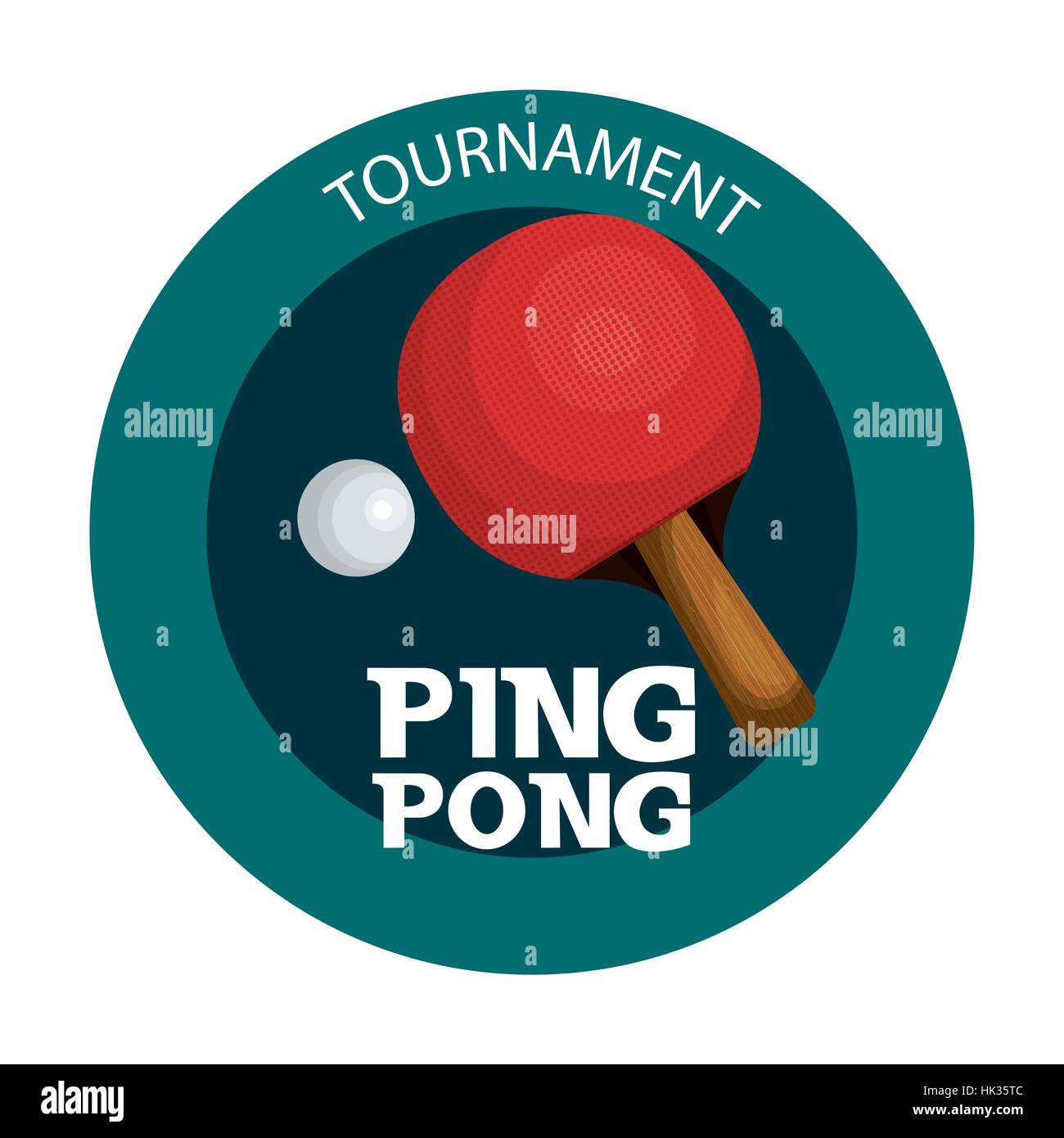 ping pong sport emblem icon vector illustration design Stock Vector ...