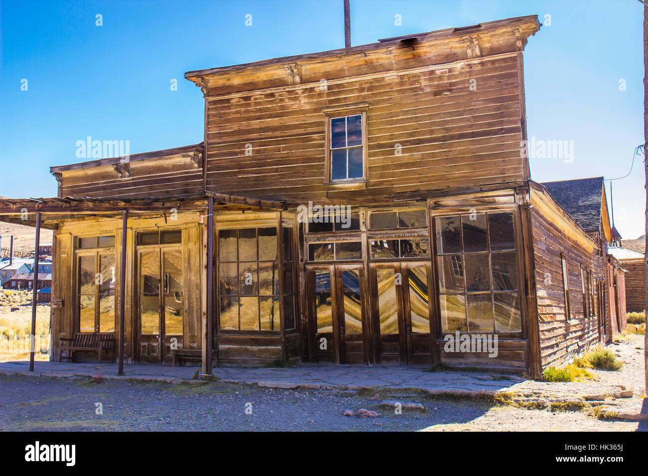 Storefront Building In California Ghost Town Stock Photo - Alamy