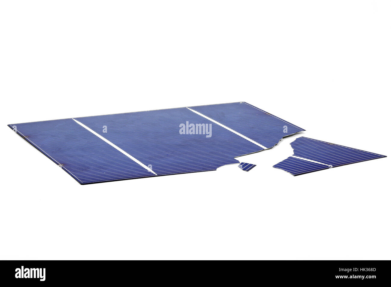 broken solar cell isolated on white background Stock Photo - Alamy