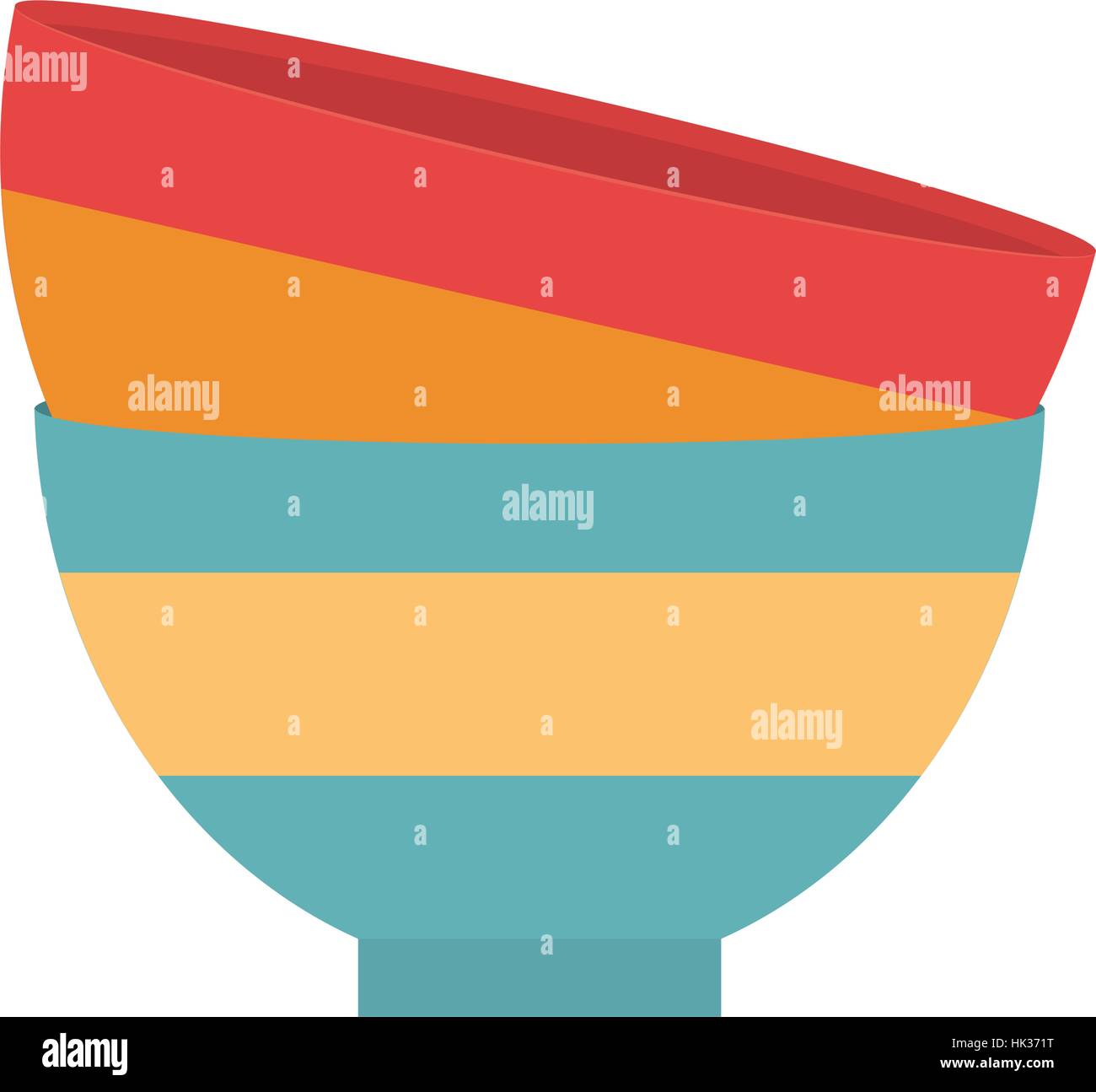 two bowl kitchen ceramic design vector illustration eps 10 Stock Vector ...