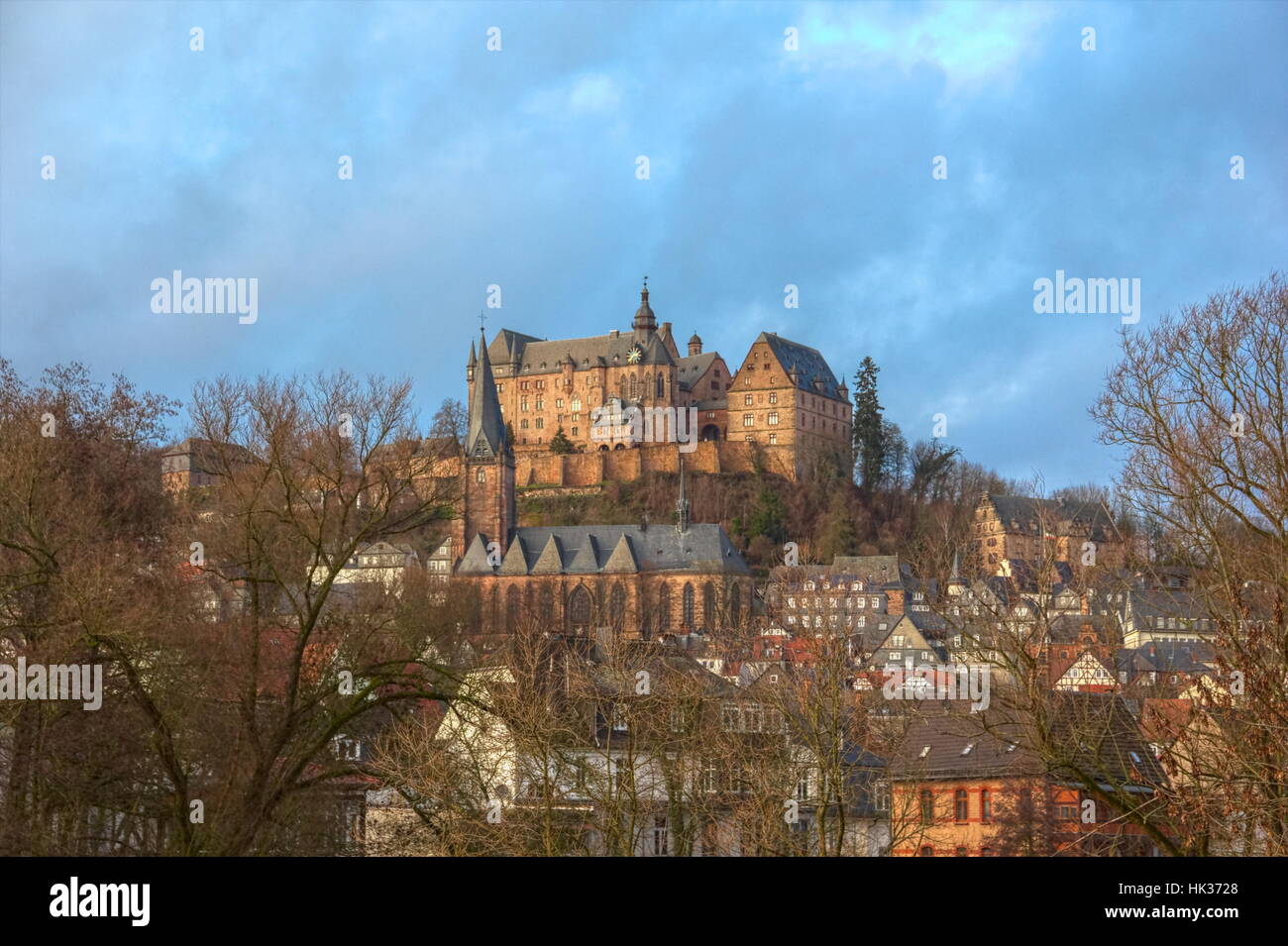old town, hesse, chateau, castle, middle ages, historical, old town ...