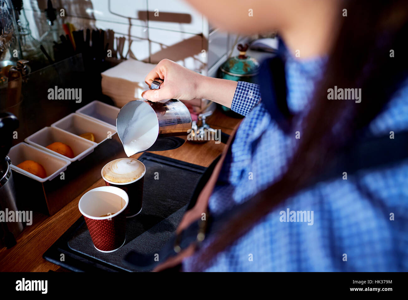 Bartender barista hi-res stock photography and images - Alamy