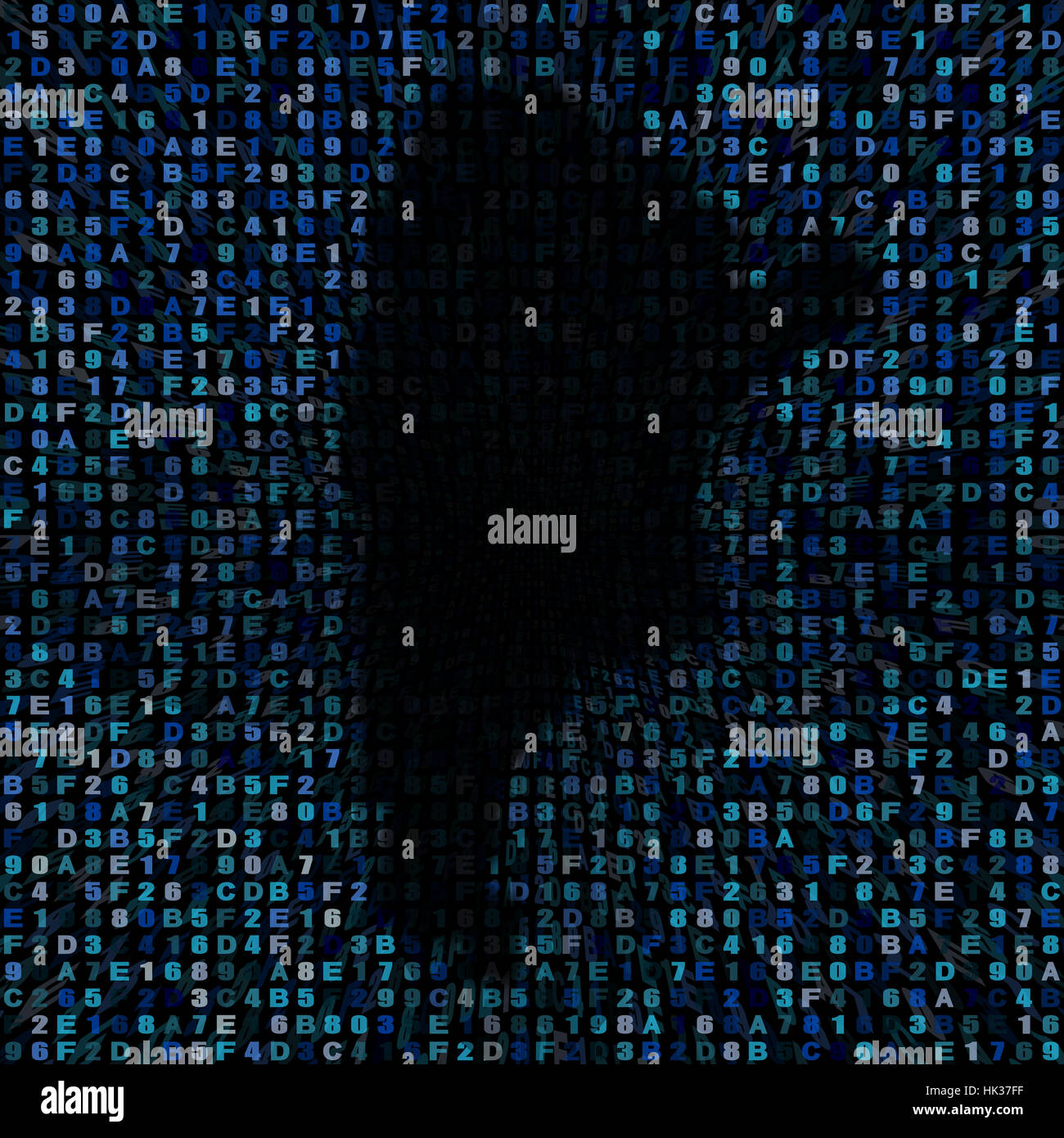 Argentina map on hex code illustration Stock Photo - Alamy