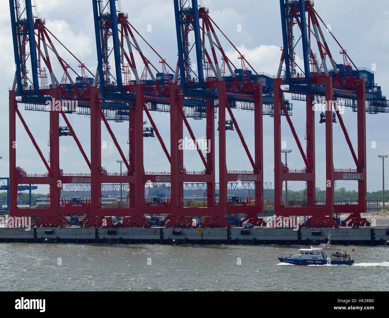 harbor, harbours, container, containers, crane, water, north sea, salt ...
