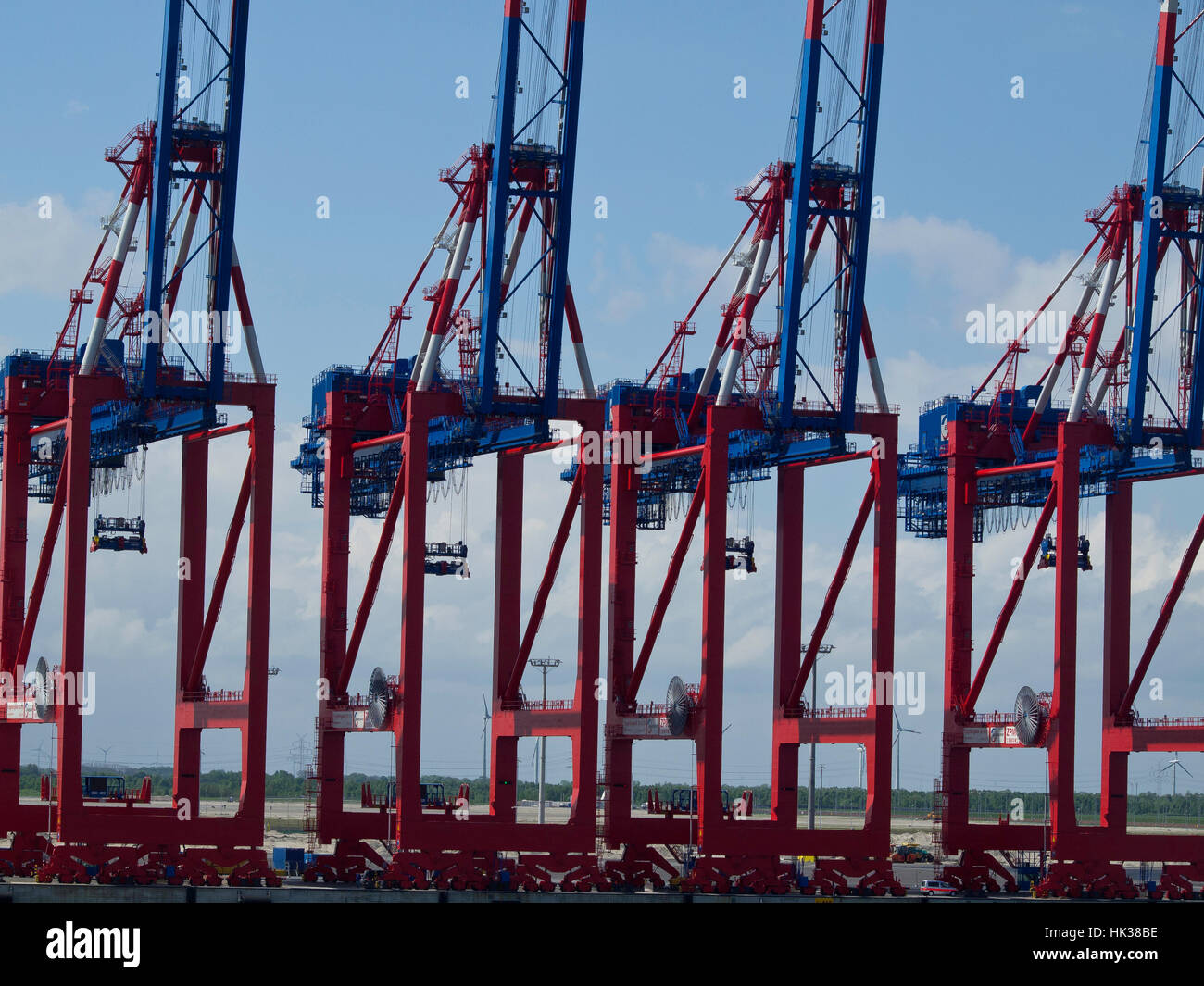 harbor, harbours, container, containers, crane, water, north sea, salt ...