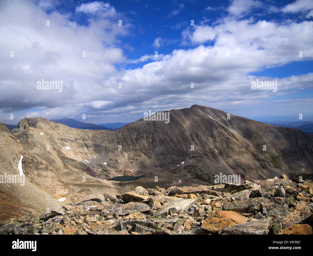 Mt. Audubon seen from the top of Pawnee Peak in Colorado's Indian Peaks ...