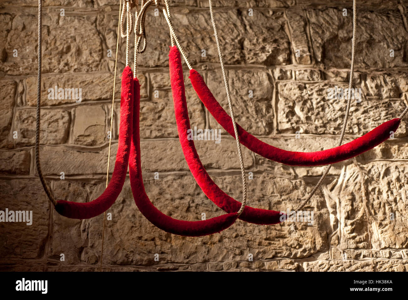 Bell ropes hanging in bell hi-res stock photography and images - Alamy