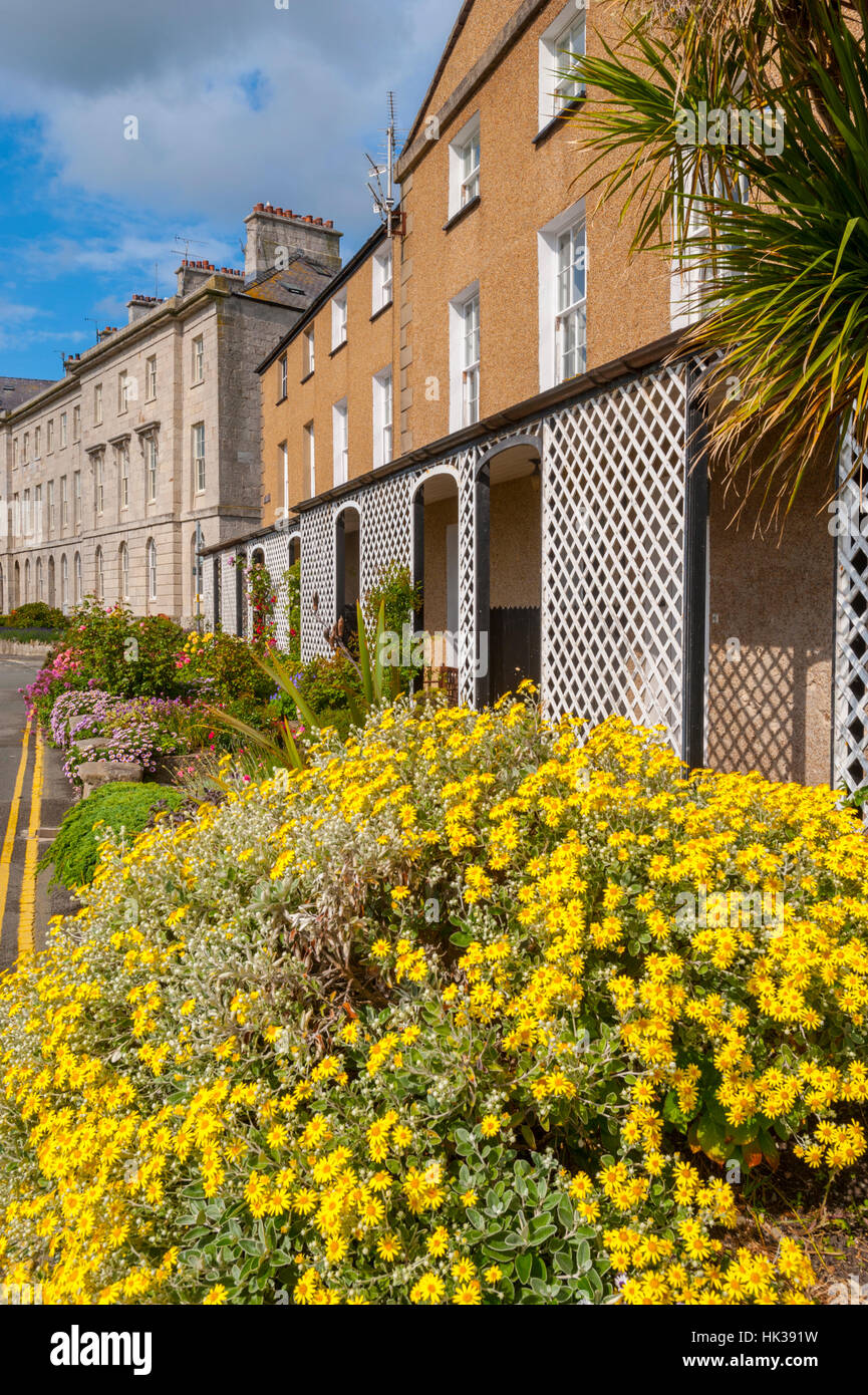 Regency buildings in Alma street Beaumaris Stock Photo - Alamy