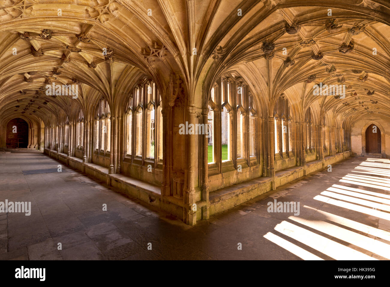 Lacock Abbey Interior Cloisters England Stock Photo - Alamy