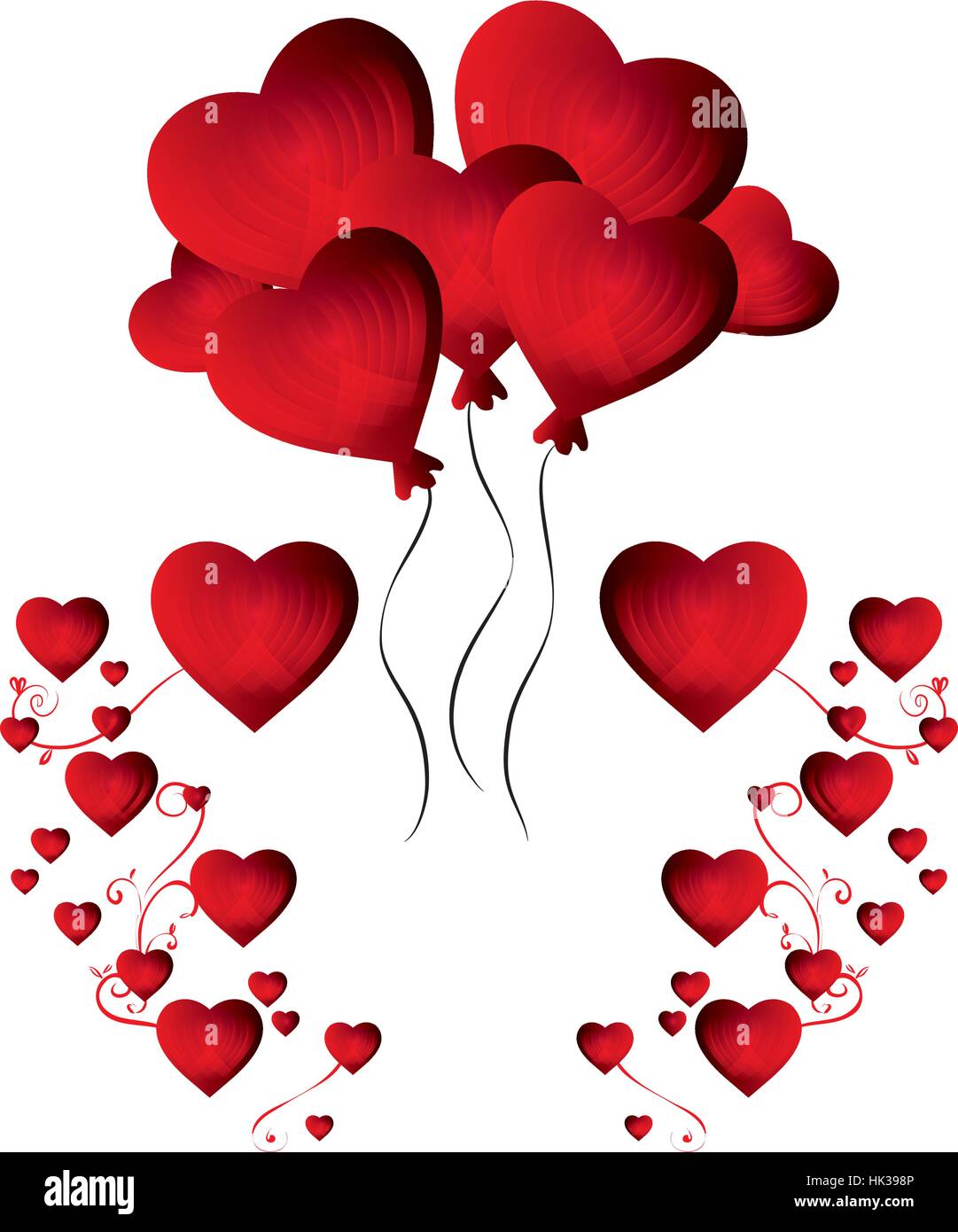 heart love card decoration vector illustration design Stock Vector ...