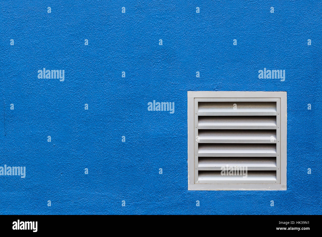 blue, industrial, concrete, wall, ventilation, air, ventilator, blue ...