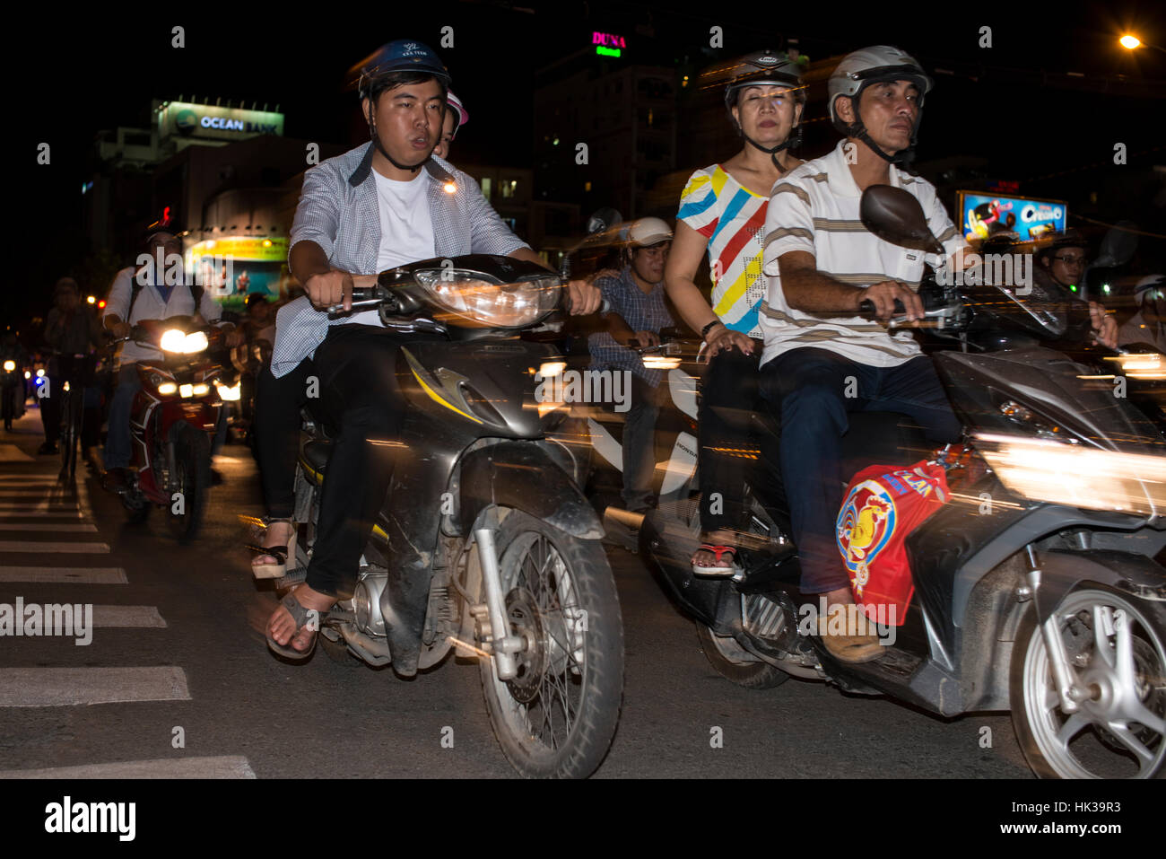 Motorcycle traffic, Saigon Stock Photo - Alamy