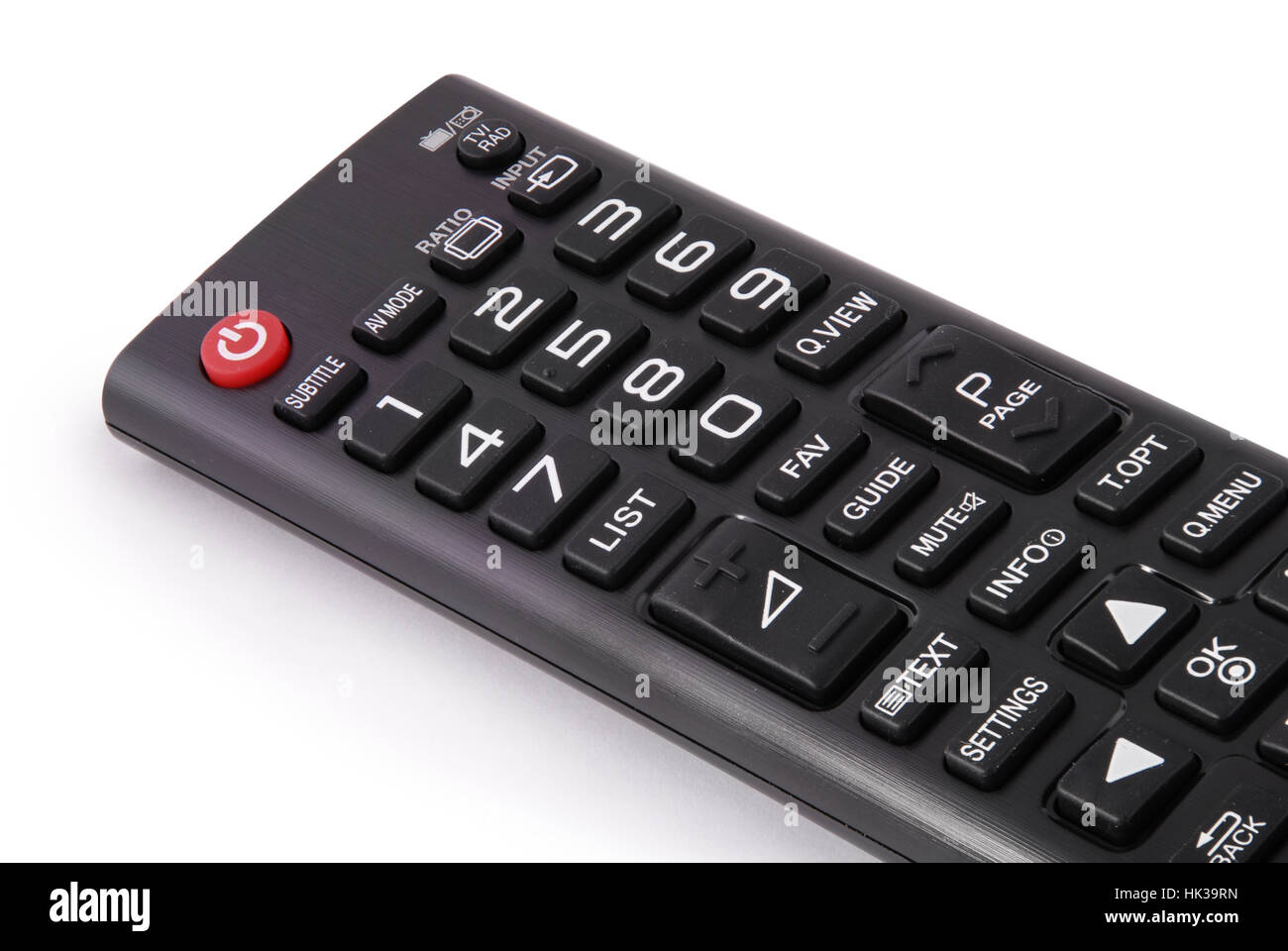 Remote control for TV. Photo with clipping path Stock Photo - Alamy