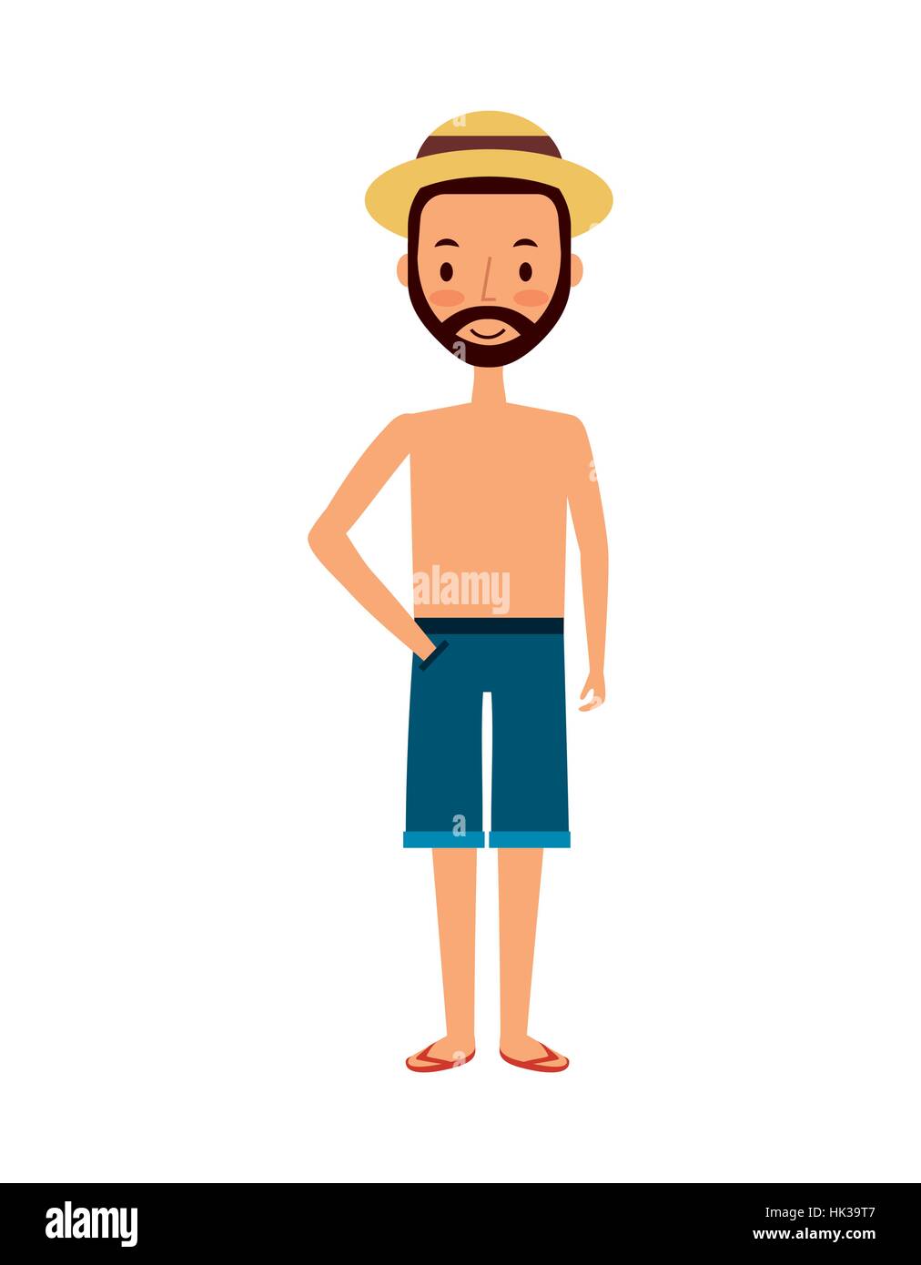 man cartoon icon over white background. trip and vacations concept ...