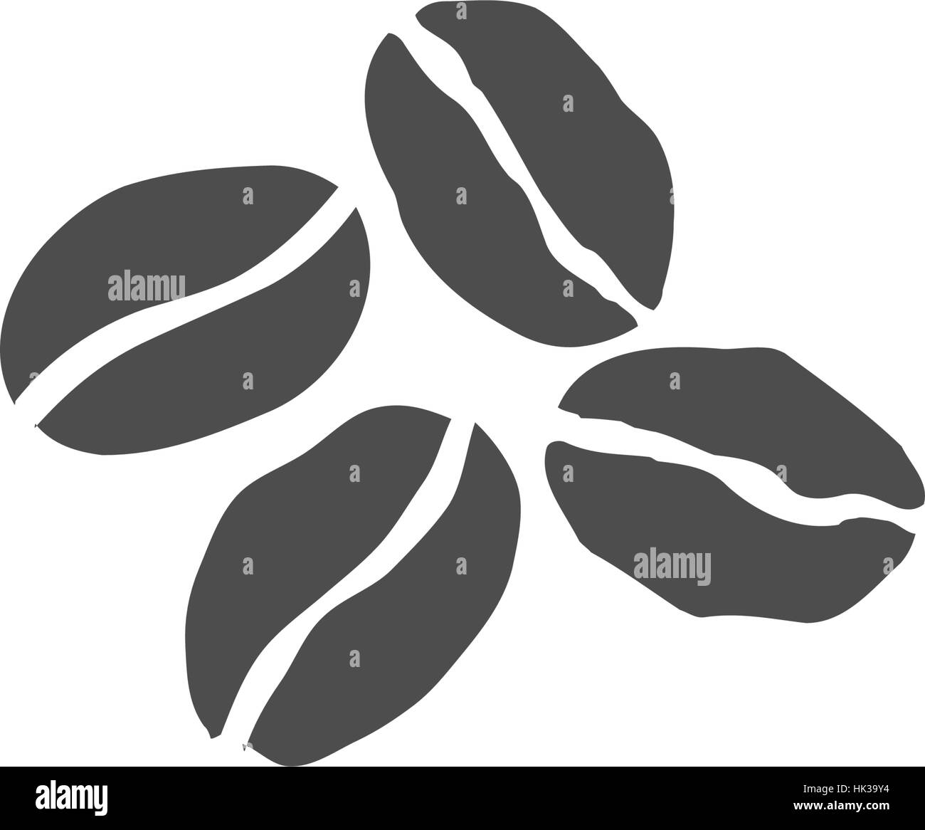 Coffee beans vector icon illustration Stock Vector Image & Art - Alamy
