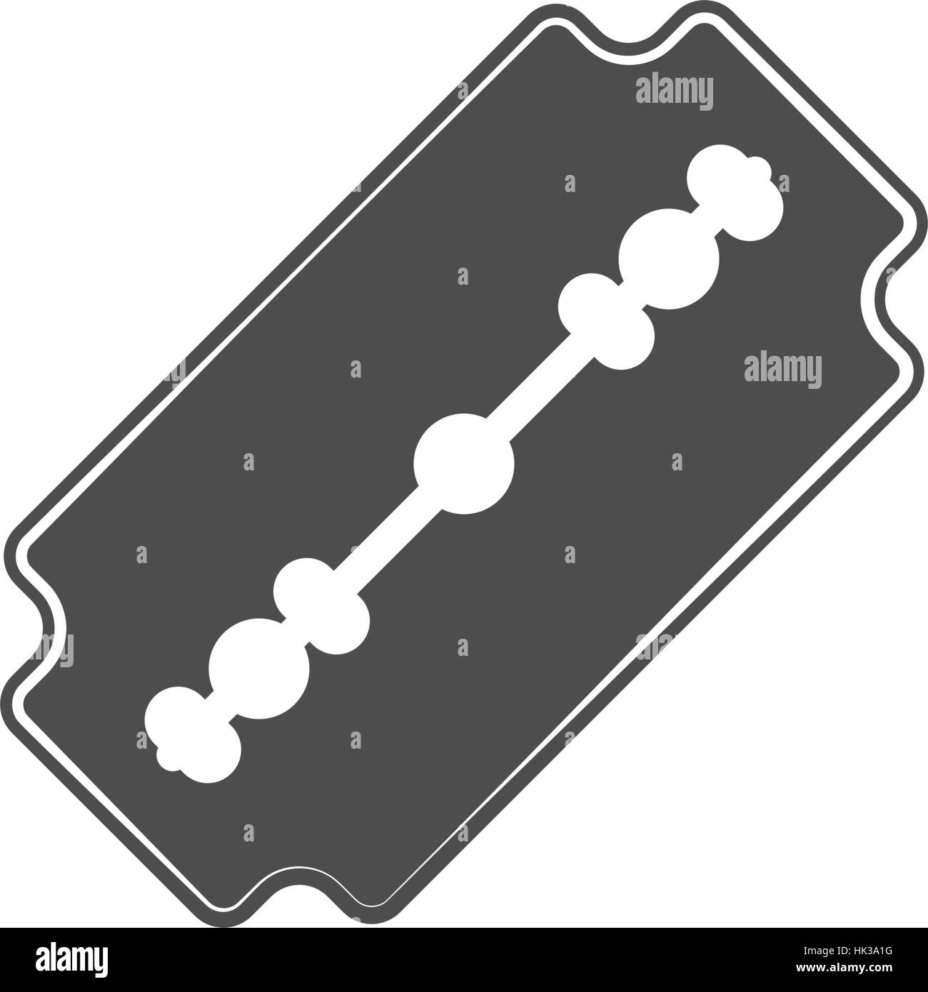 Cocaine razor blade Black and White Stock Photos & Images - Alamy