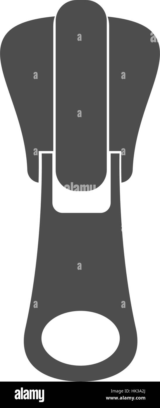Zipper illustration zip silhouette Stock Vector Images - Alamy