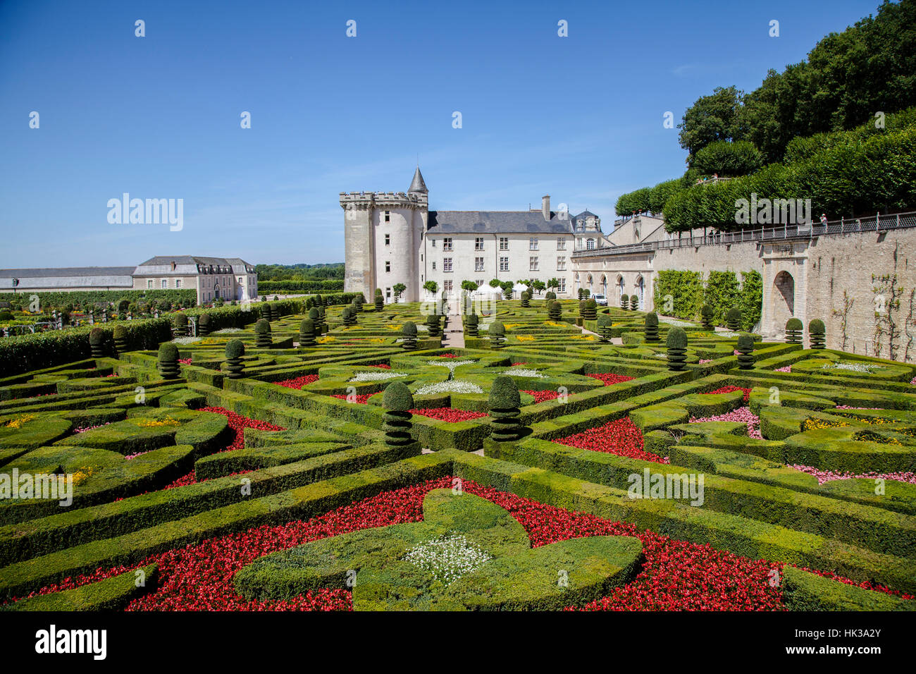 Villandry castle in the Loire Valley, France Stock Photo - Alamy