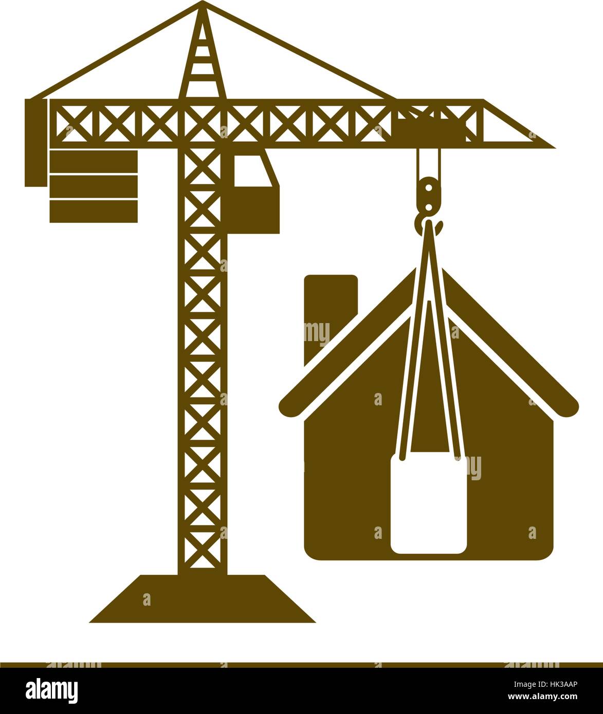 building construction crane icon Stock Vector Image & Art - Alamy