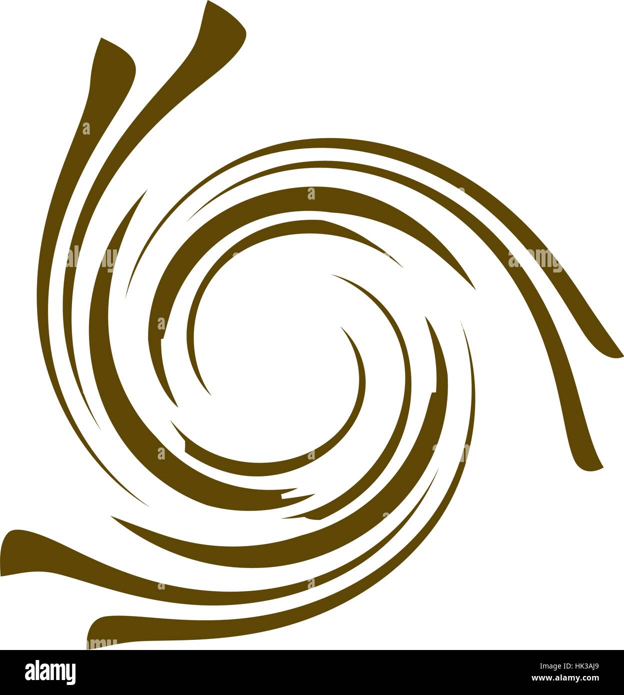 Abstract swirl logo flat vector illustration design Stock Vector Image ...