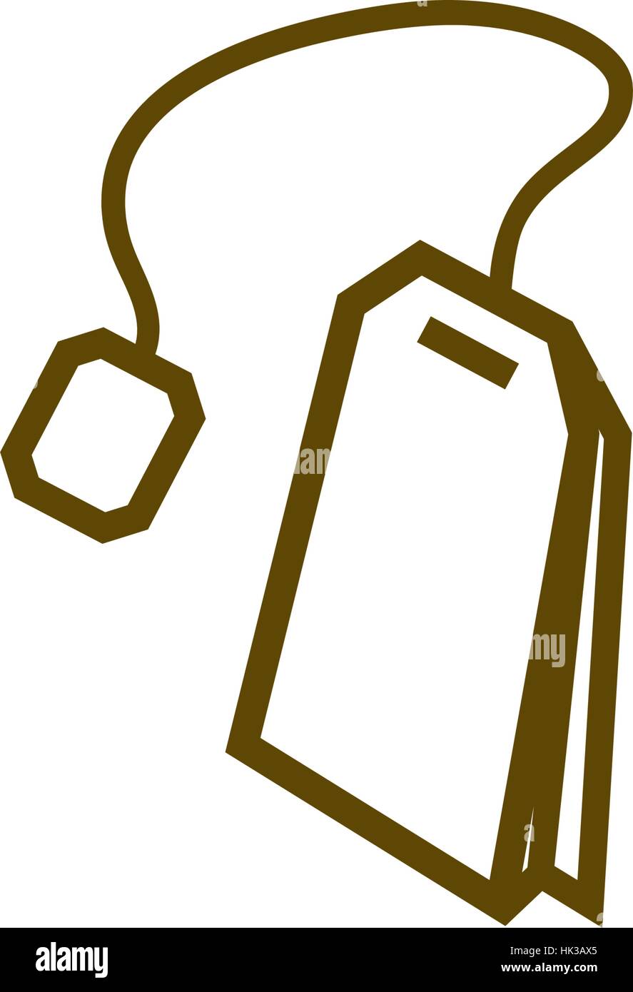 Teabag / tea bag line art icon for apps and websites Stock Vector Image ...