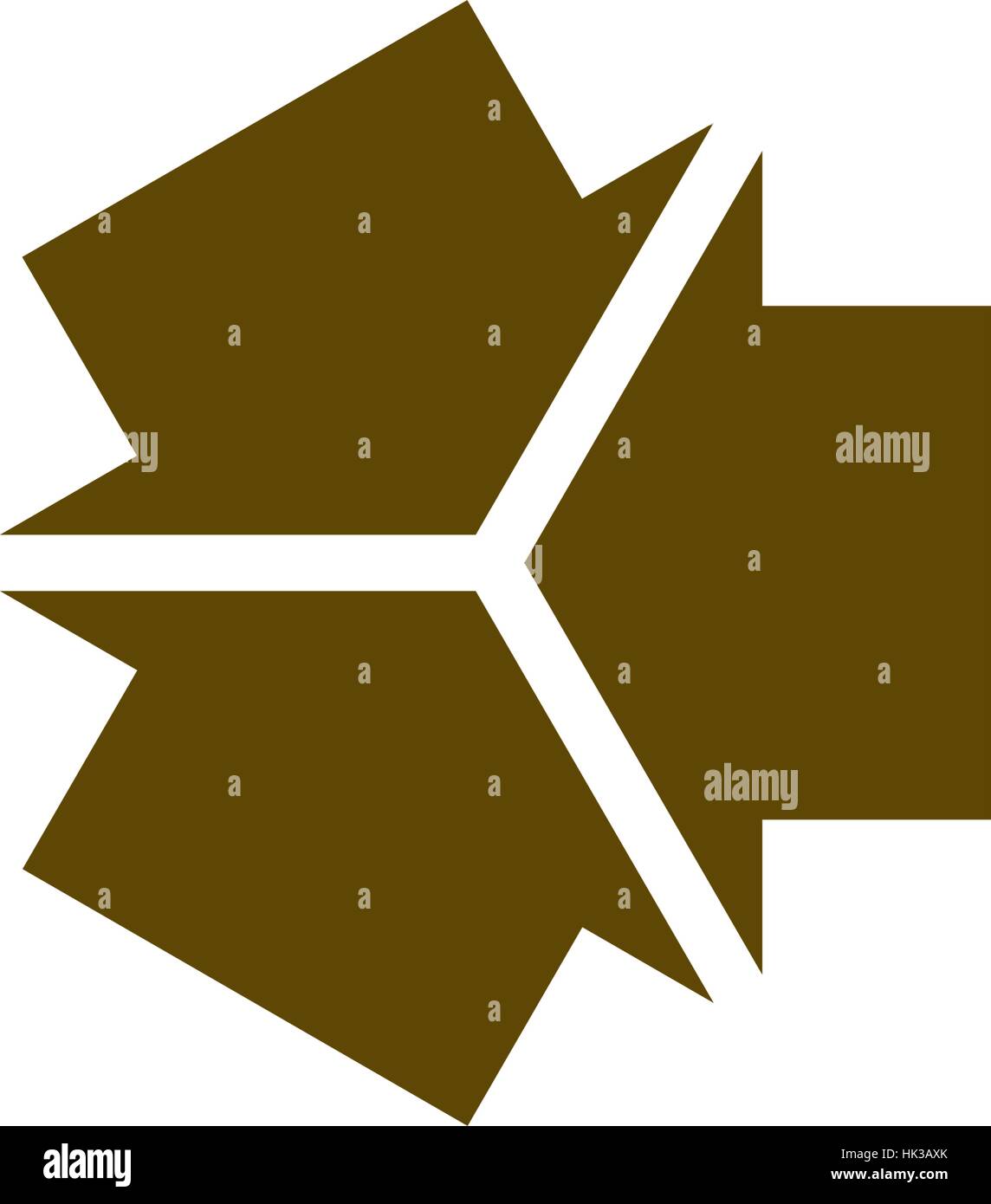 Three directional arrows Stock Vector Images - Alamy