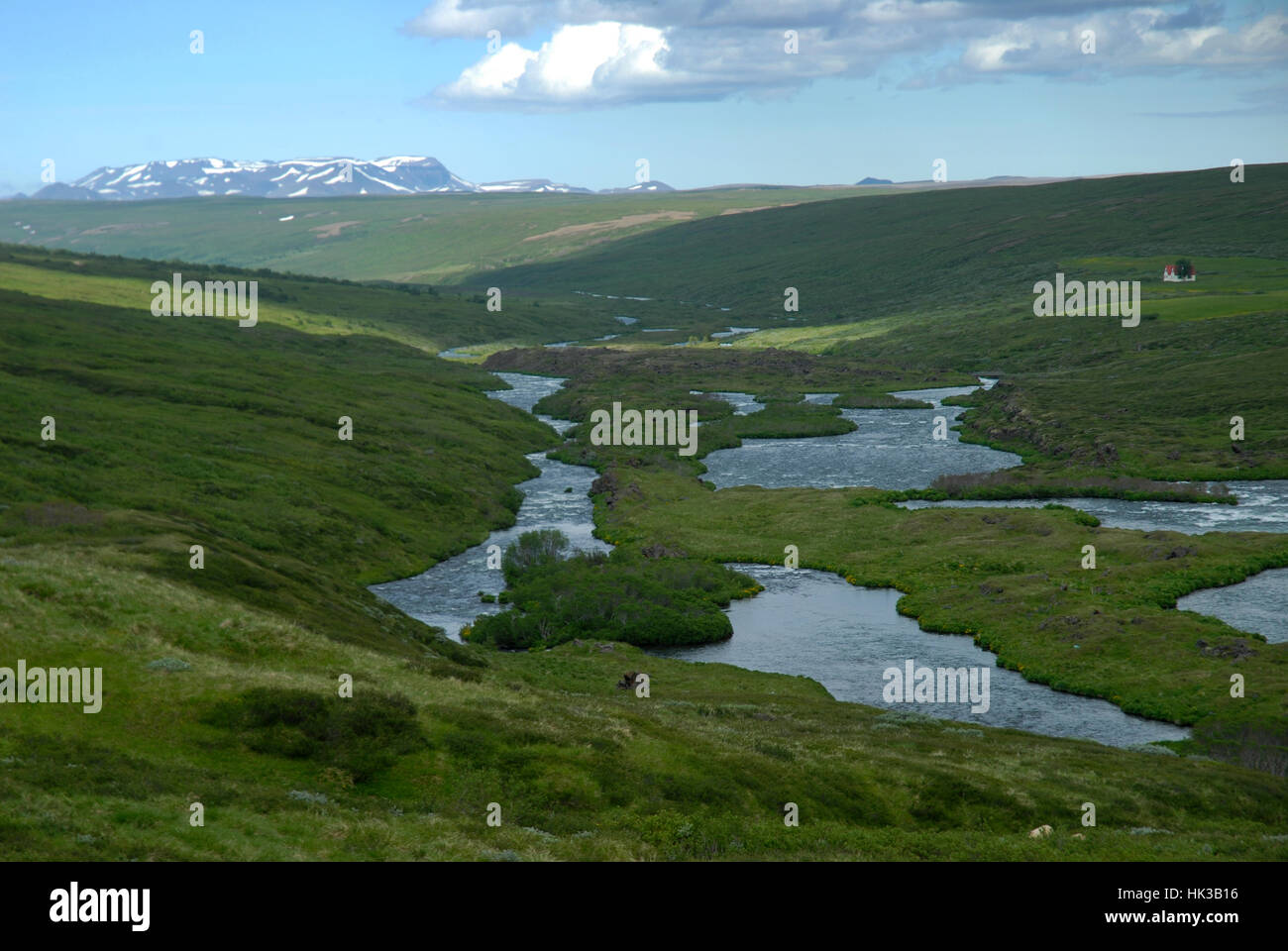 Glacial stream and ponds, Iceland Stock Photo - Alamy