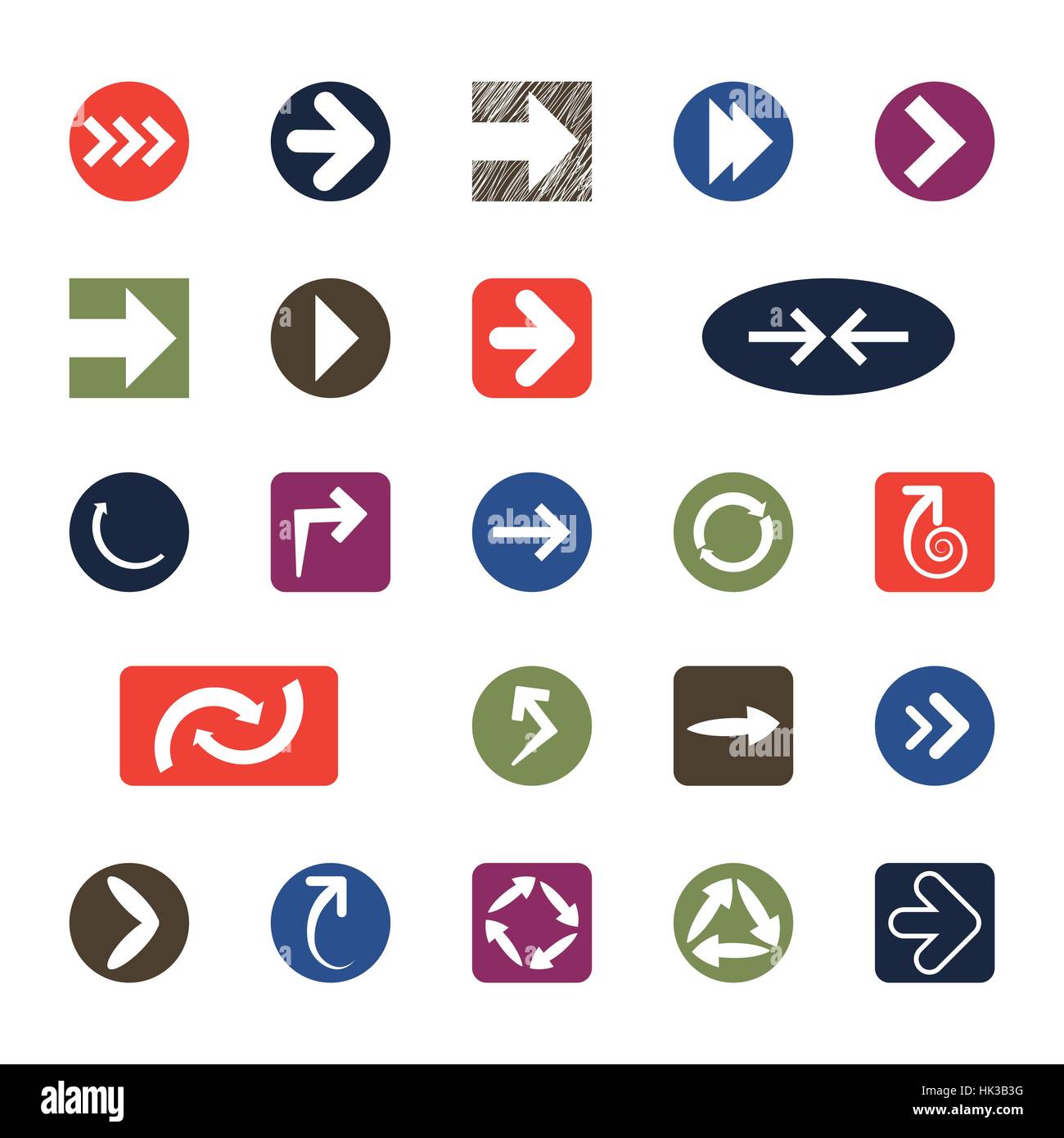 Vector Arrow Icons Stock Vector Image & Art - Alamy