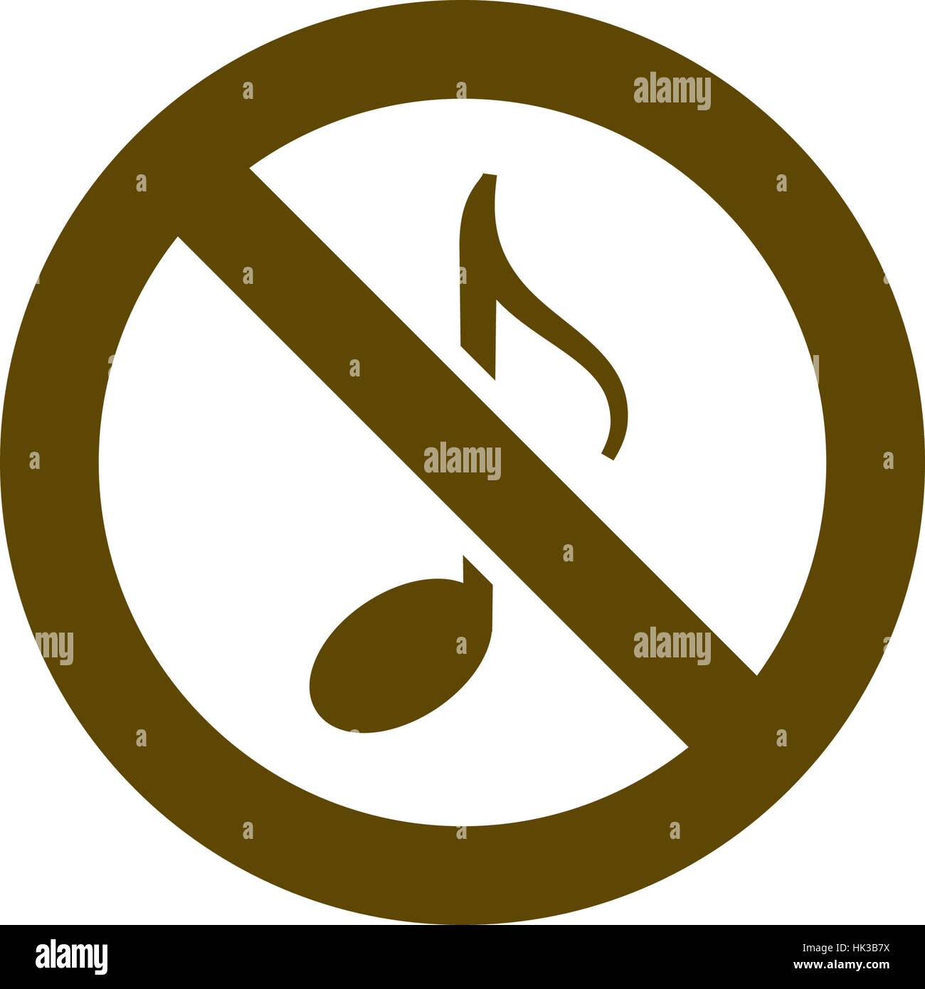 No music sign Stock Vector Image & Art - Alamy