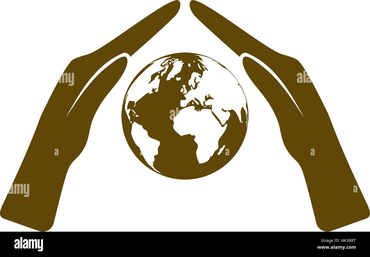 Hand protecting water stock vector Stock Vector Image & Art - Alamy