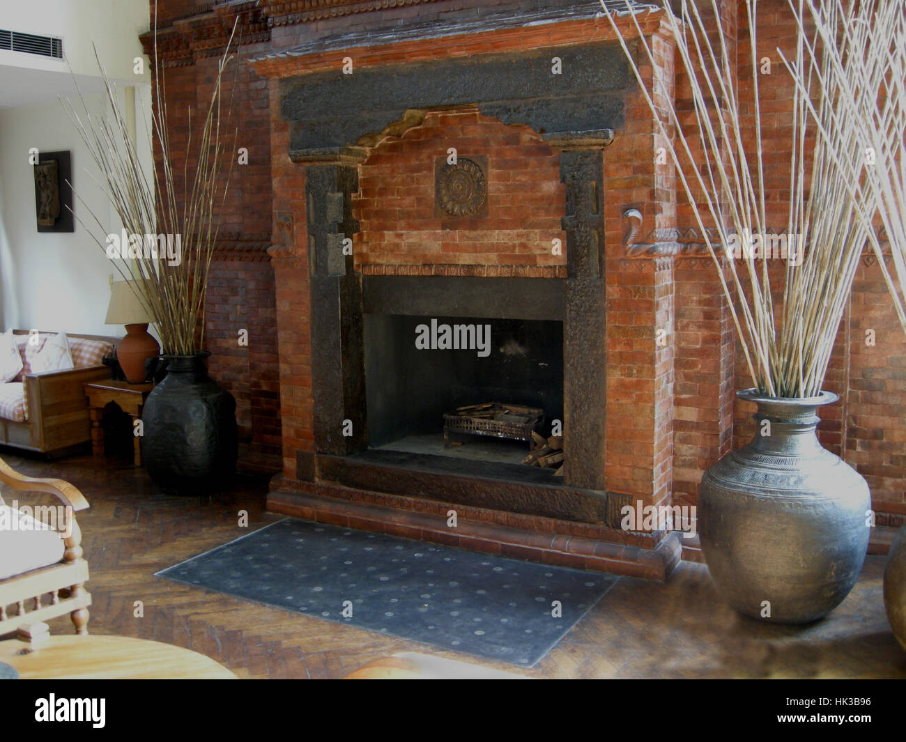Traditional fireplace, Kathmandu Stock Photo - Alamy