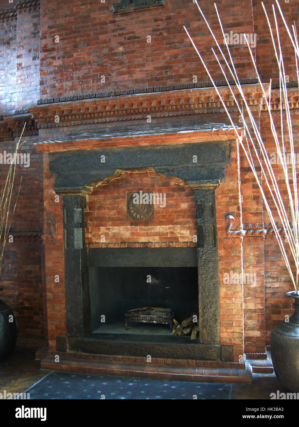 Traditional fireplace, Kathmandu Stock Photo - Alamy