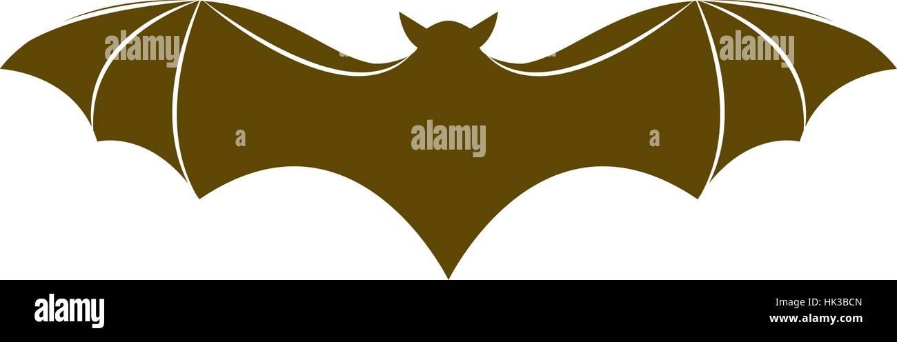 Bat silhouette icon Stock Vector Image & Art - Alamy