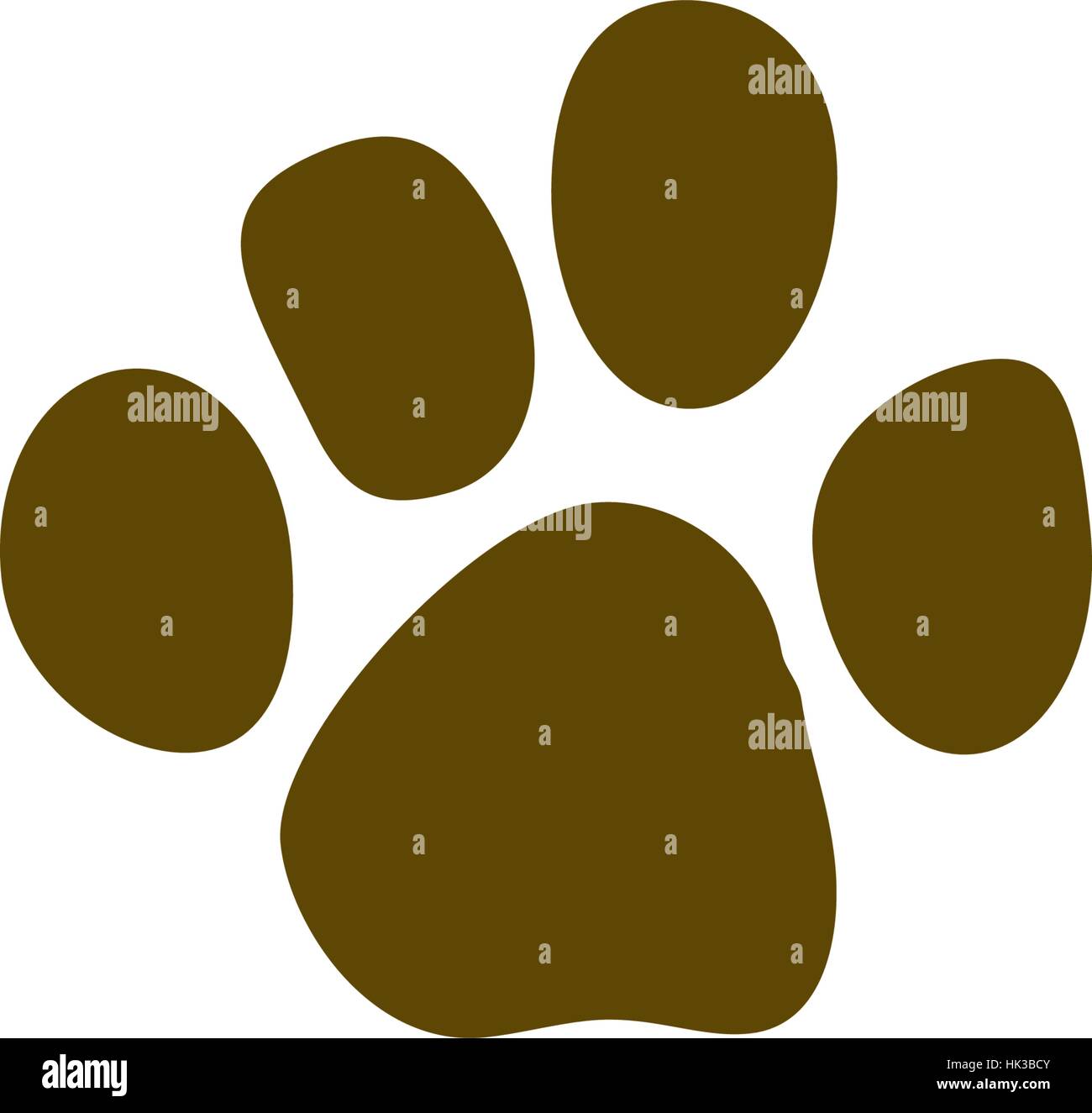 Paw print vector icon illustration Stock Vector Image & Art - Alamy
