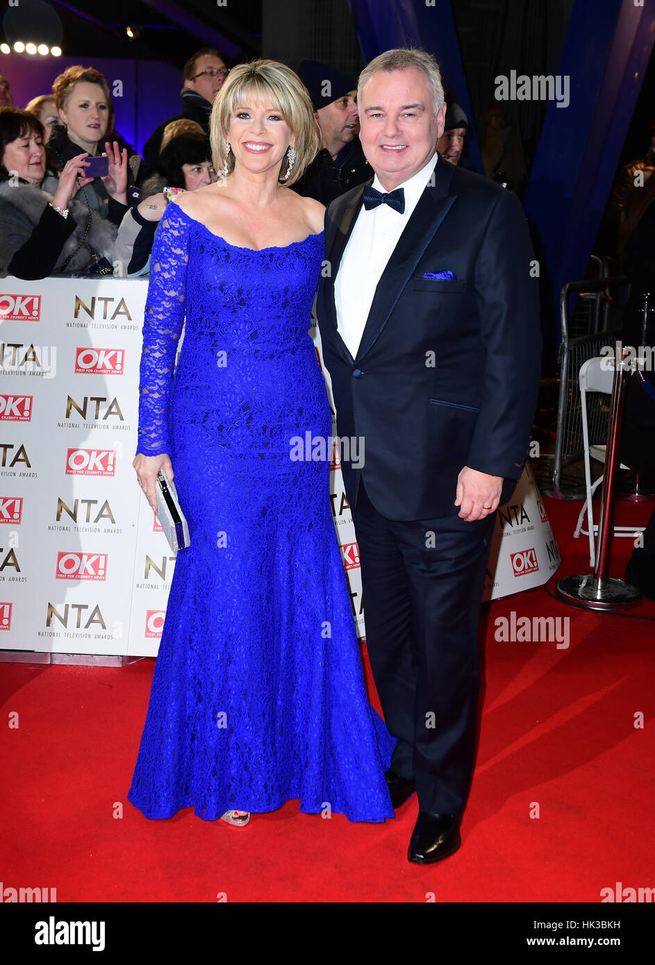 Ruth Langsford and Eamonn Holmes arriving at the National Television ...