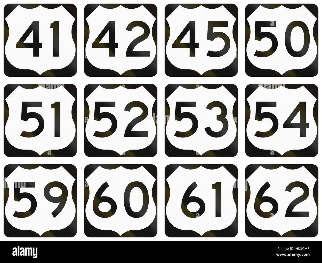 Route number 54 marker hi-res stock photography and images - Alamy