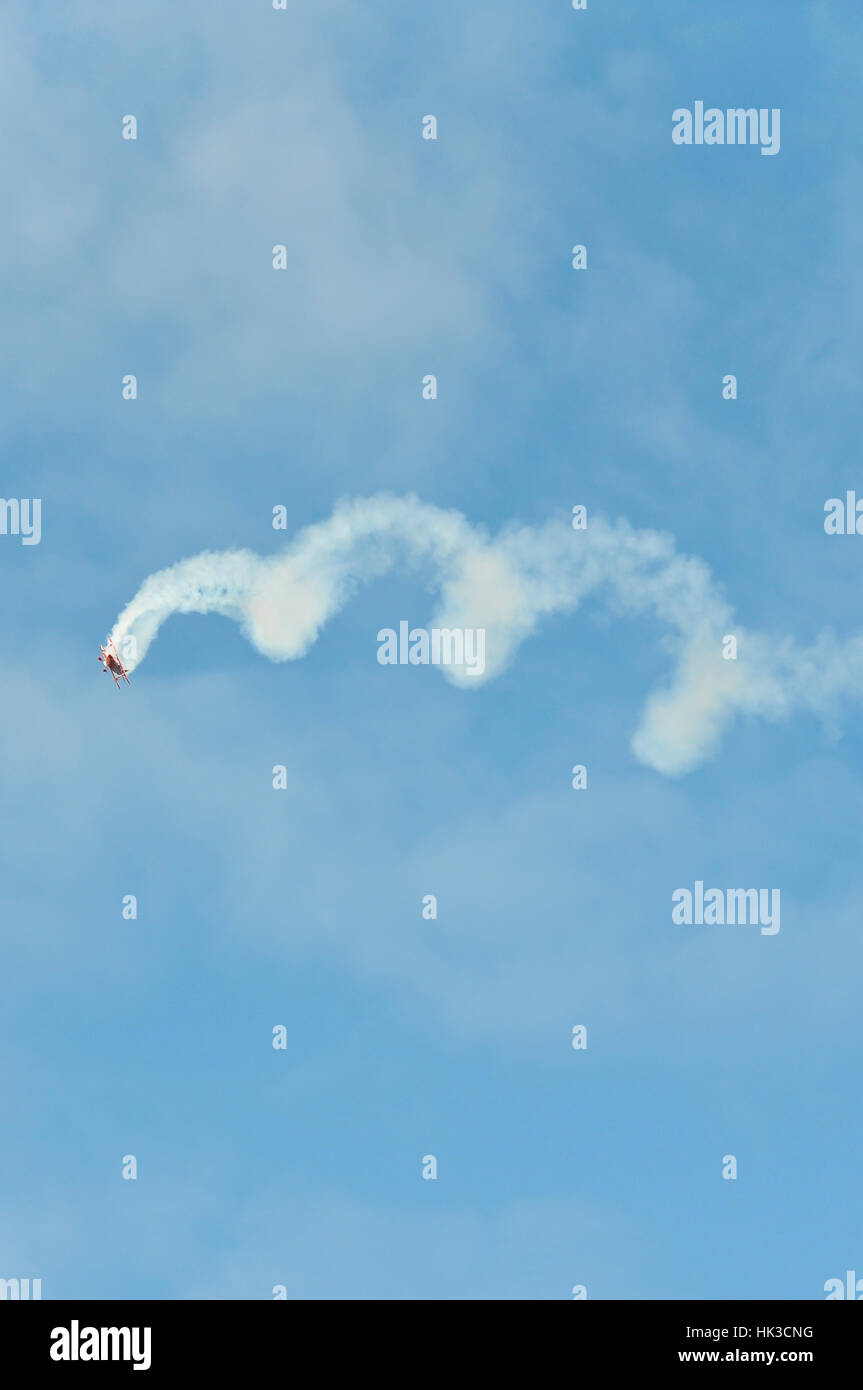 Aircraft Performing Acrobatics in Air Show Stock Photo - Alamy