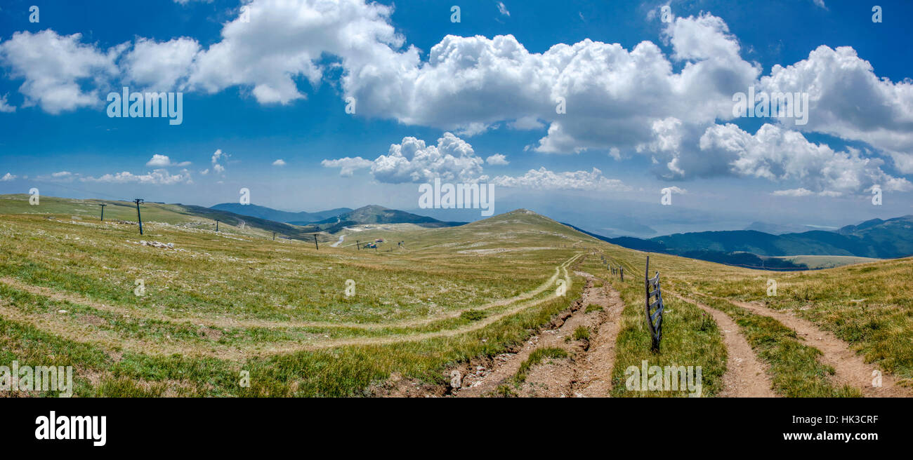Two endless mountain roads - Voras Kaimaktsalan Ski Center, Edessa ...