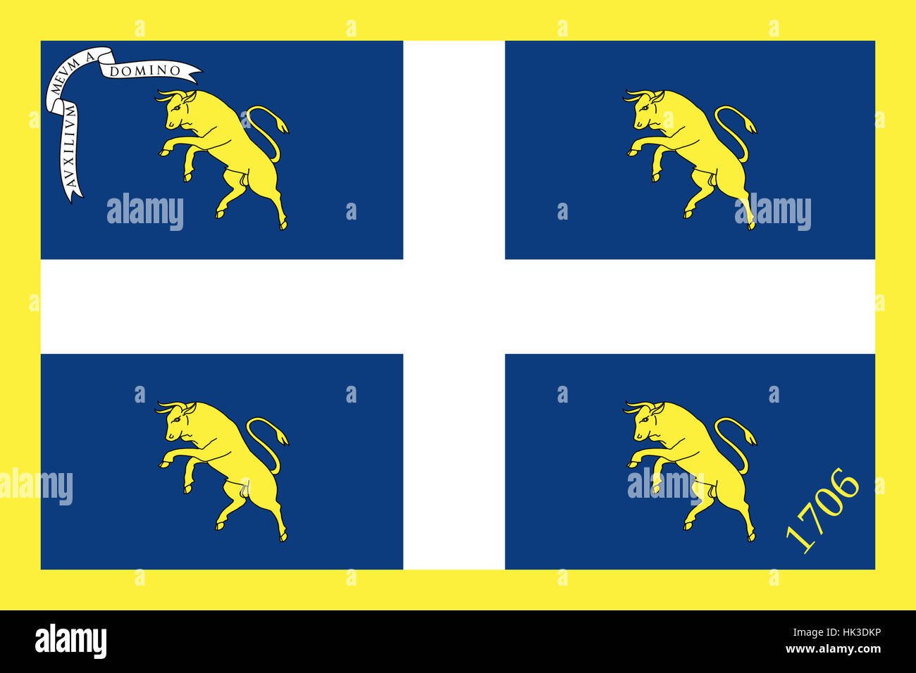 Flag of city of Turin in Italy Stock Photo - Alamy
