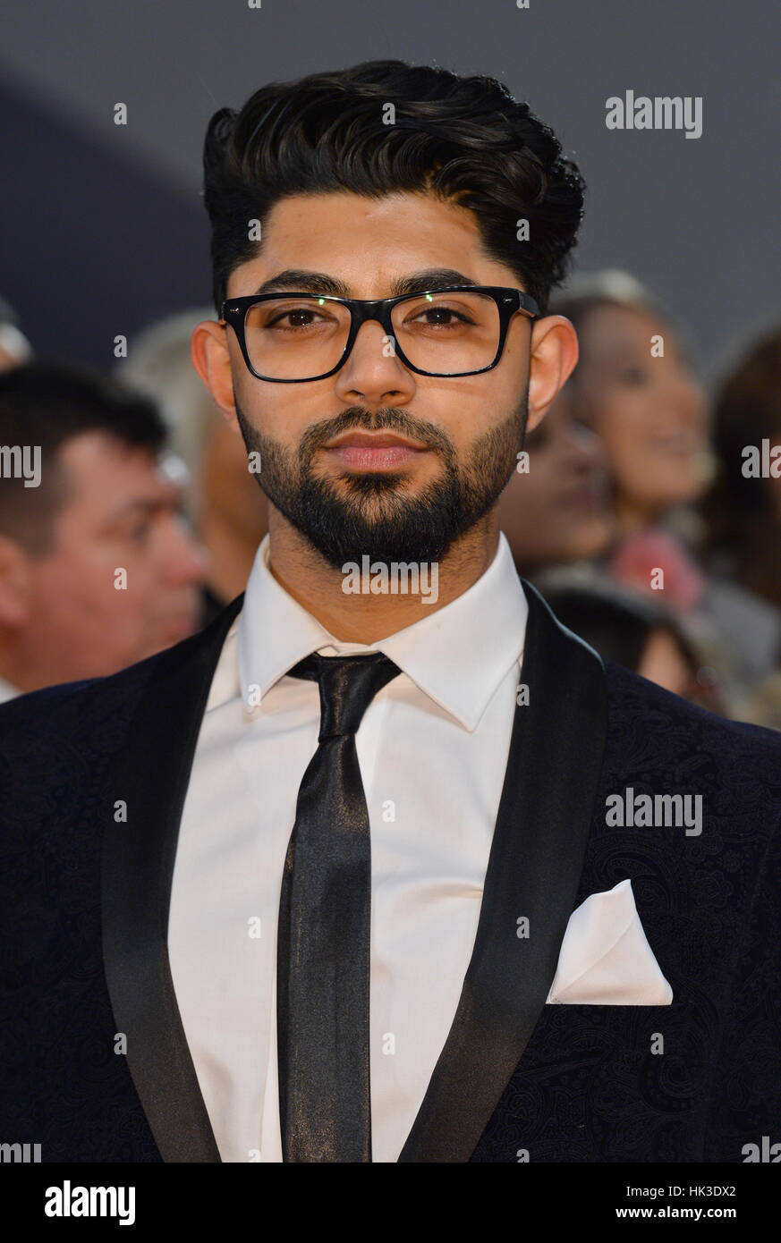 Qasim Akhtar attending the National Television Awards 2017 at the O2 ...