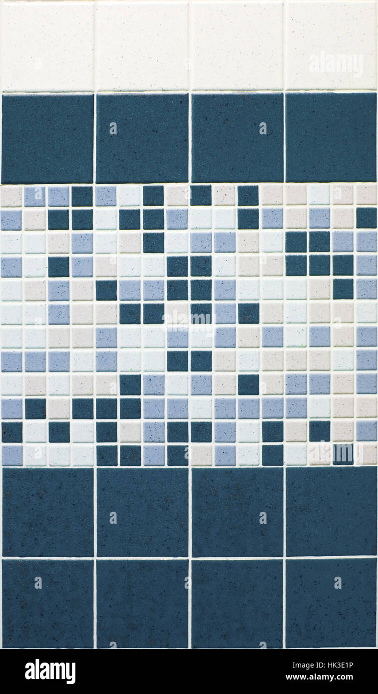 colorful modern mosaic tile in a bathroom Stock Photo - Alamy