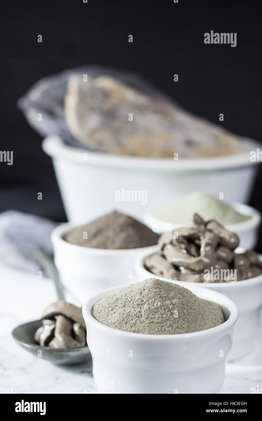 Ancient minerals - luxury face and body spa treatment, clay powder and ...