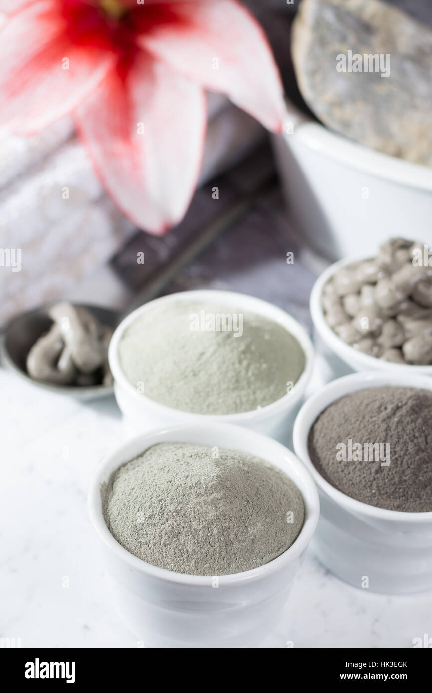 Ancient minerals - luxury face and body spa treatment, clay powder and ...