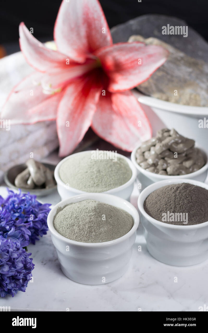 Ancient minerals - luxury face and body spa treatment, clay powder and ...